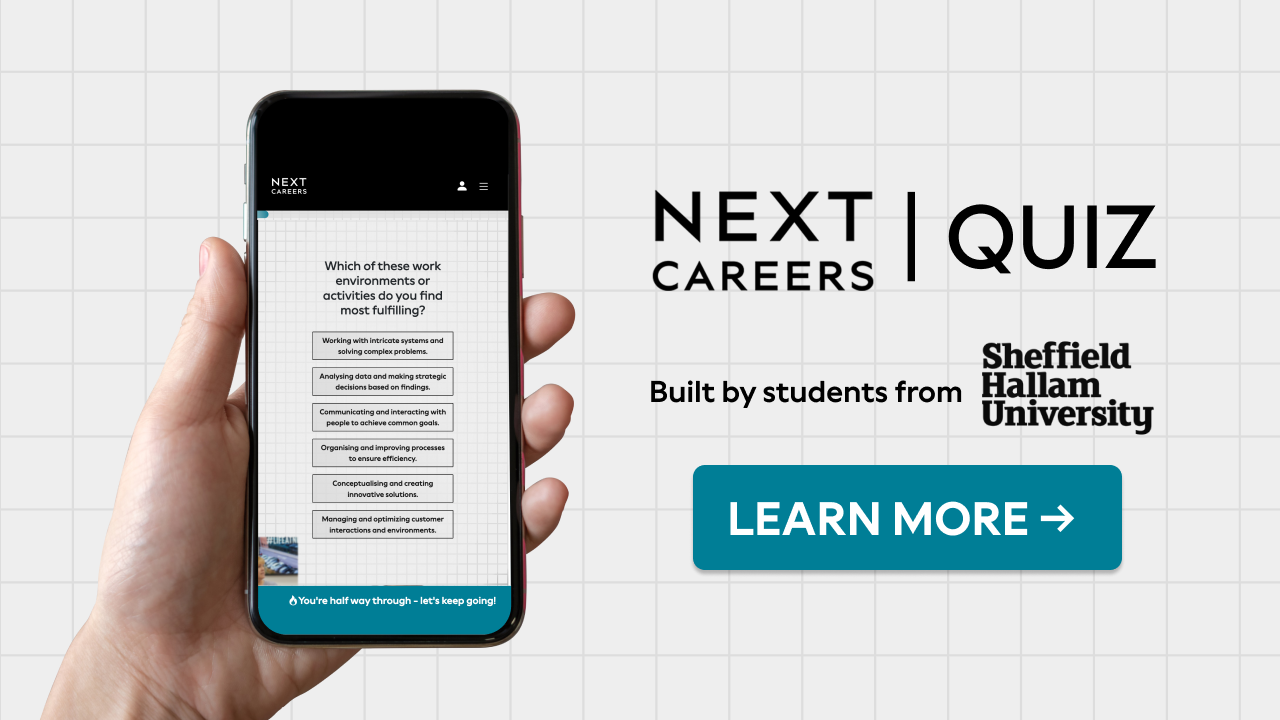 NEXT Careers Quiz - A Sheffield Hallam University Project